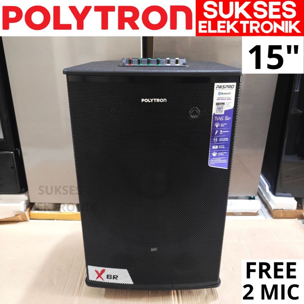 Jual SPEAKER PORTABLE POLYTRON 15 IN PASPRO-15F7 XBR / SALON CAS 15IN ...