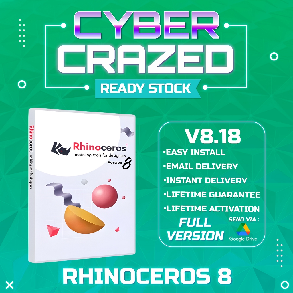 Jual Rhinoceros 8 + V-Ray 7 Full Version (Versi Terbaru) | Shopee Indonesia