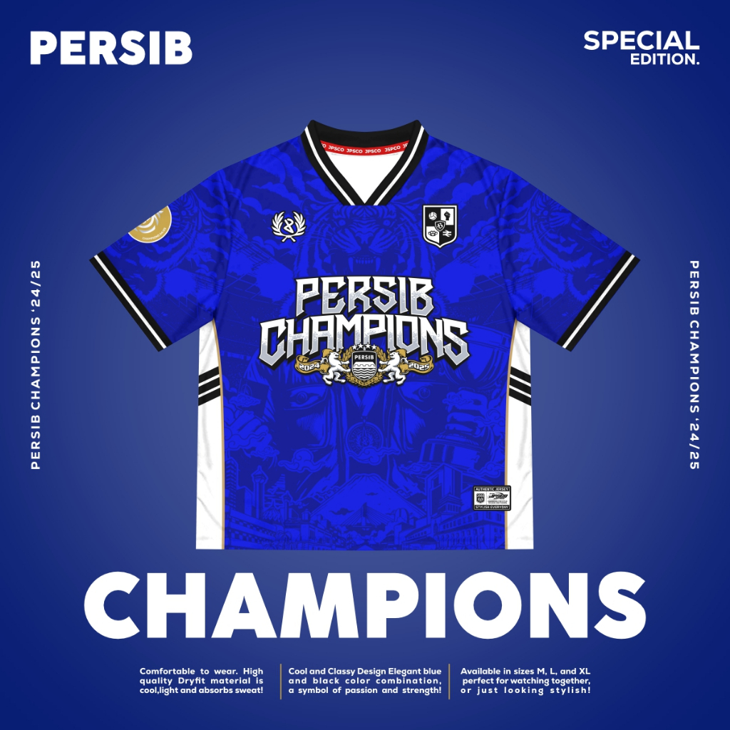 Jual JERSEY PERSIB JUARA 2025 PERSIB CHAMPIONS / Baju persib / kaos ...