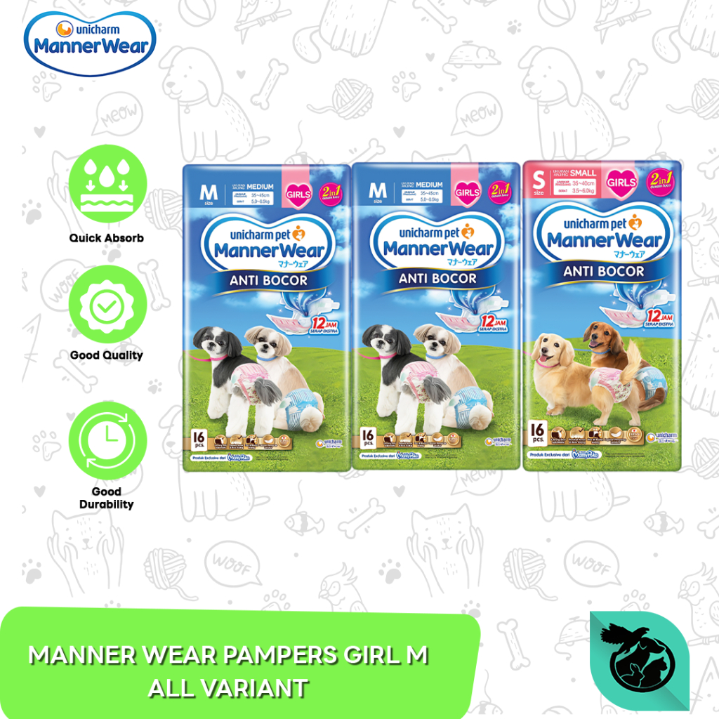 Jual Popok Pampers Anjing Manner Wear Jantan Betina Dog Diapers ...
