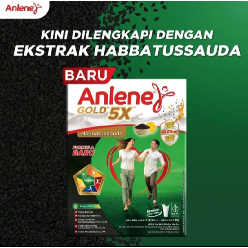 Jual Anlene Gold Habatusauda 580GR (SUSU NUTRISI TULANG) | Shopee Indonesia
