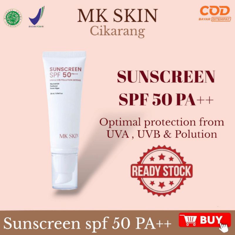 Jual ( READY ) SUNSCREEN SPF 50 PA+++ MK SKIN BY MAHARANI KEMALA ...