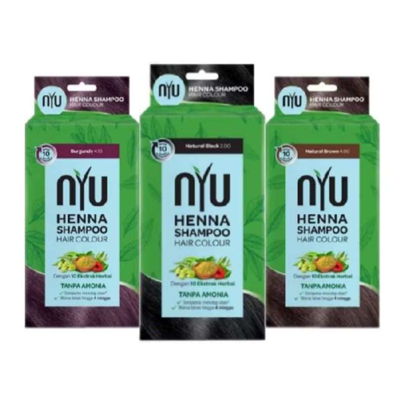 Jual Nyu Henna shampo box isi 4 sachet | Shopee Indonesia