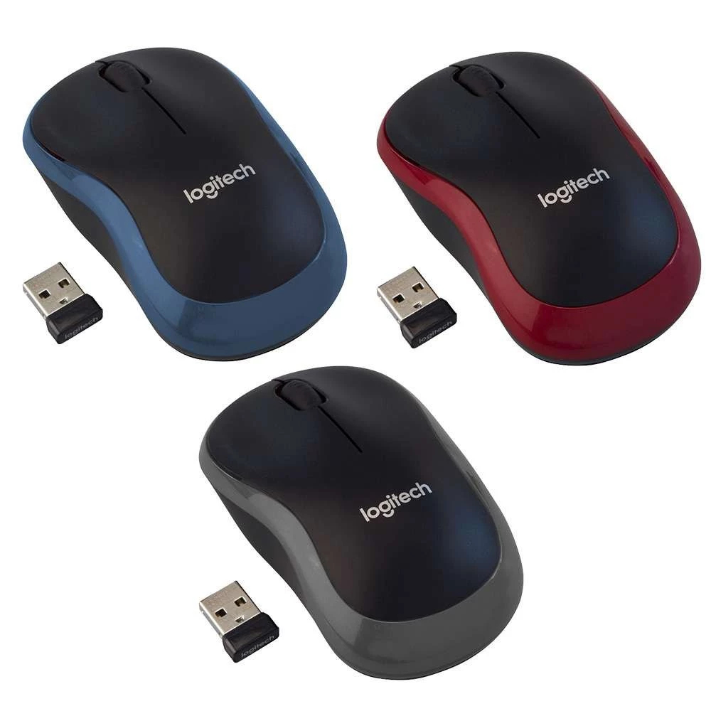 Jual Logitech Mouse Wireless M185 Warna Merah/Biru/Abu-Abu | Shopee ...