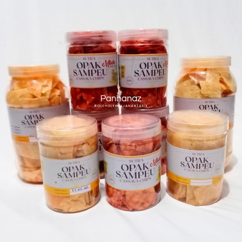Jual Opak sampeu sutra casava chips toples 275ML opak sampe sutra rasa ...