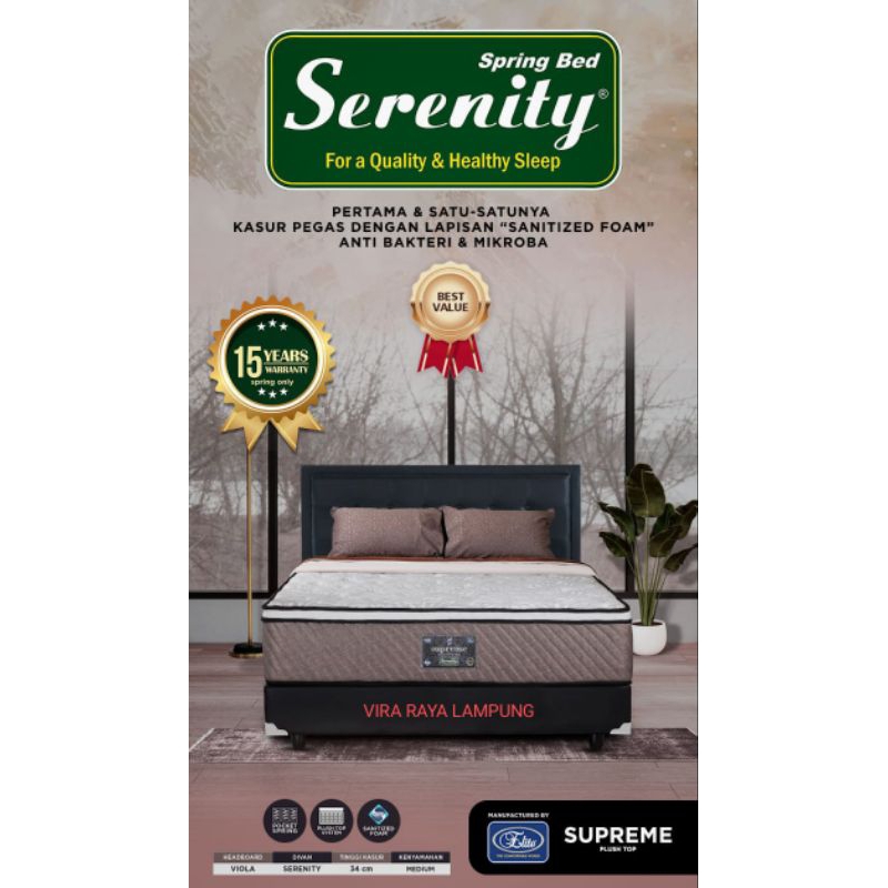 Jual SERENITY SUPREME PLUSHTOP ELITE ROYAL FOAM GARANSI 15 TAHUN MATRAS ...
