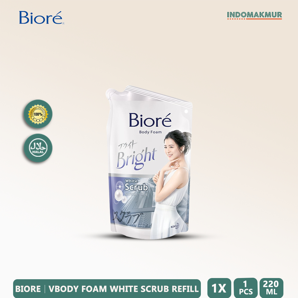 Jual IDM - BIORE BODY FOAM WHITE SCRUB | Shopee Indonesia