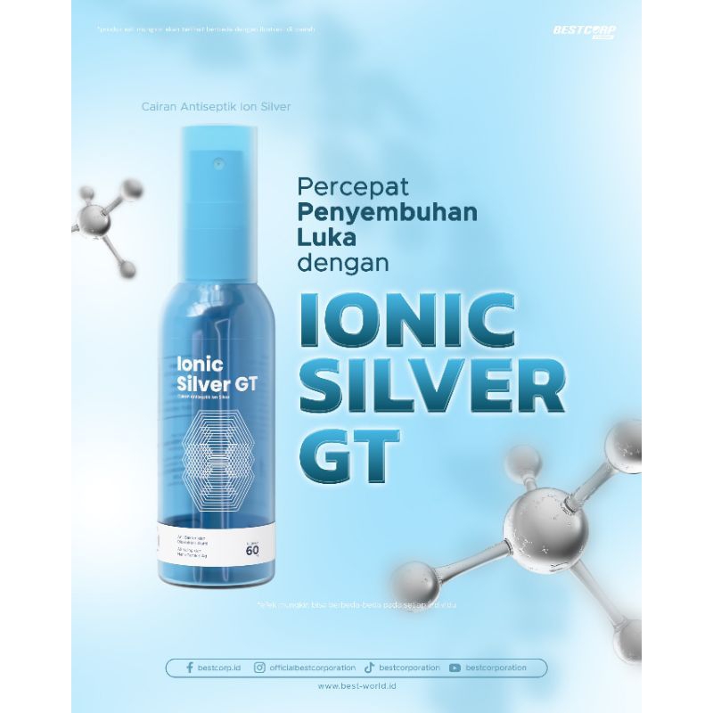Jual Ionic Silver GT Cairan Antiseptik Ion Silver Antibakteri dan ...