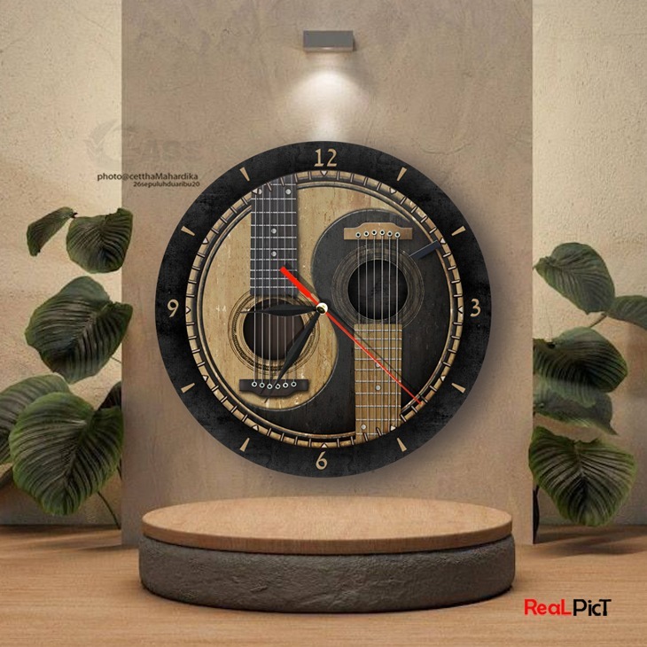 Jual Jam Dinding Vintage Unik / Jam Dinding Klasik / WALL CLOCK Motif ...
