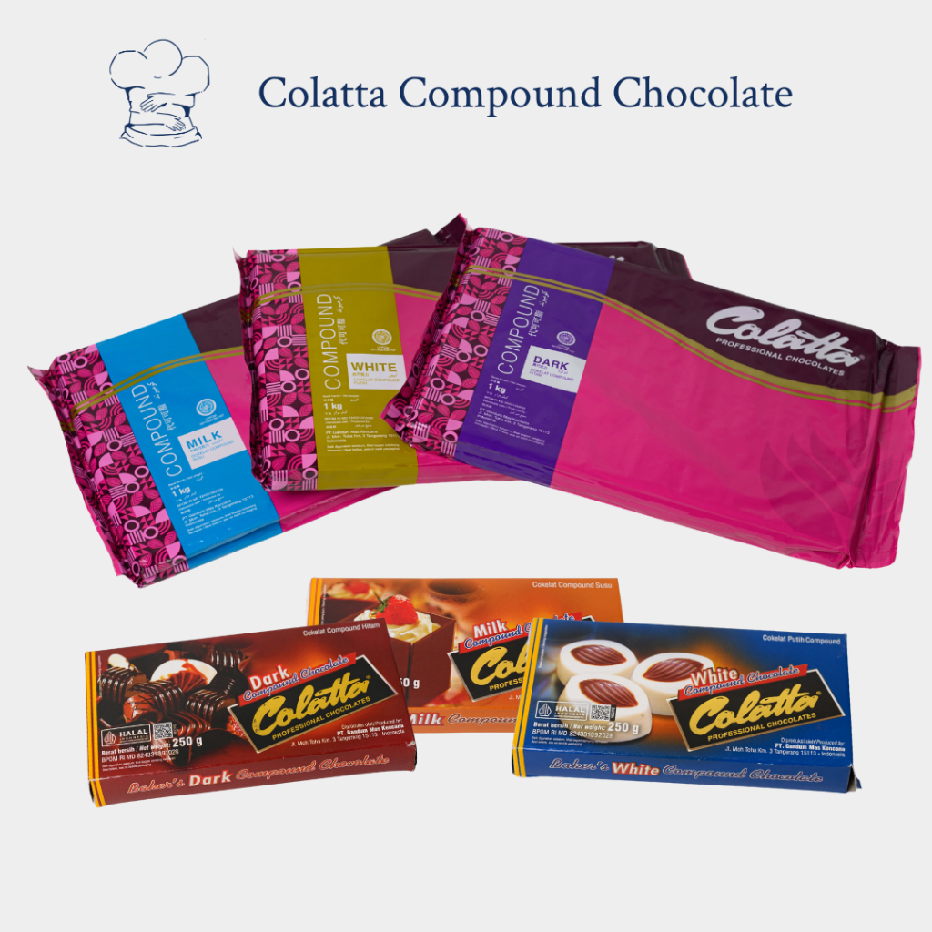 Jual Colatta Dark/Milk/White Compound Chocolate(1kg/250gr) – Coklat ...