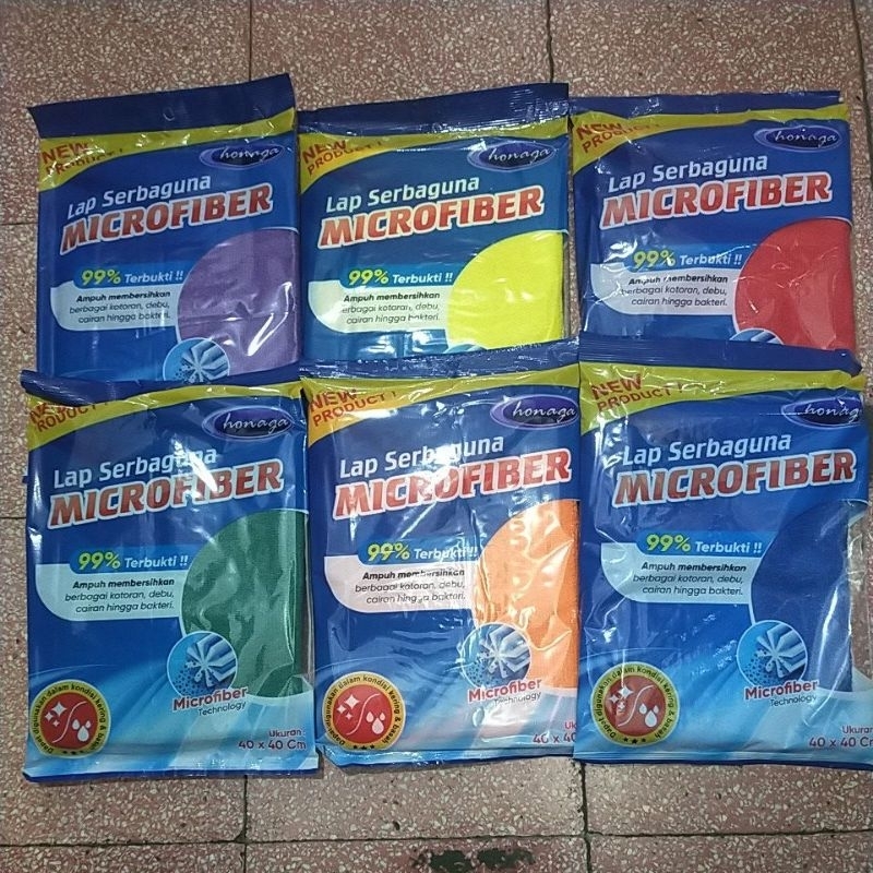 Jual KAIN LAP MICROFIBER - NAGOYA 501 - Uk.40x40 & merk HONAGA / KAIN ...