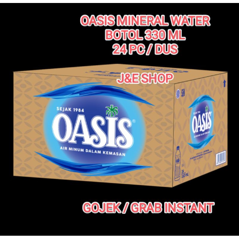 Jual OASIS AIR MINERAL BOTOL KECIL 330 ML PER DUS | Shopee Indonesia