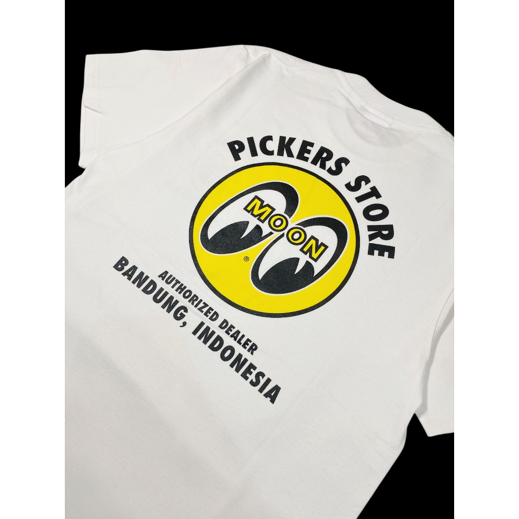 Jual MOONEYES X PICKERS STORE T-SHIRT WHITE -PICKERS SERVICE | Shopee ...