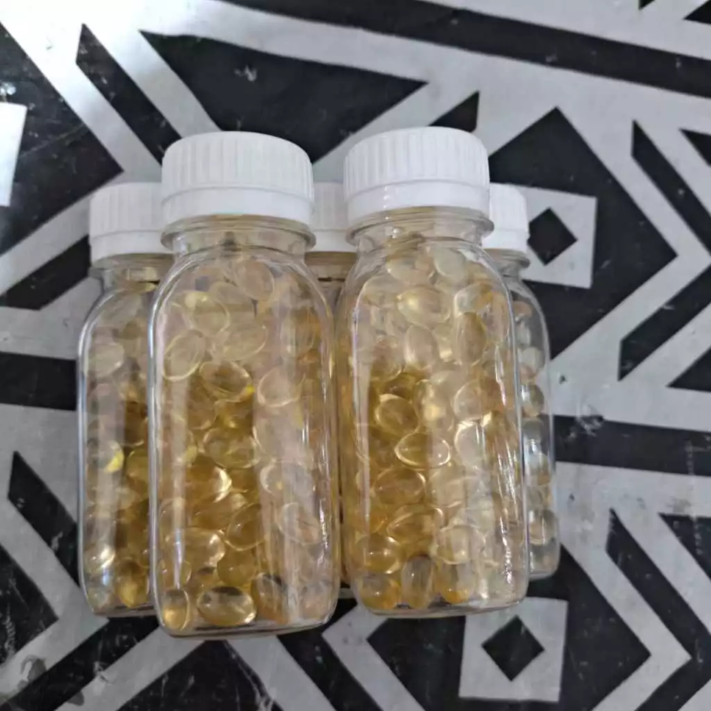 Jual VITAMIN FISH OIL MINYAK IKAN VITAMIN HEWAN 100 PCS FREE BOTOL ...