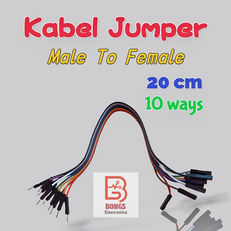 Jual Kabel Jumper Male To Female 20cm 10ways ( Cable Arduino 10Pin ...