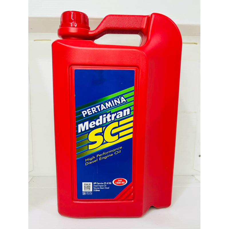 Jual OLI PERTAMINA MEDITRAN SC 5 liter SAE 15w-40 Pelumas Mesin Diesel Meditran SC 5L | Shopee ...