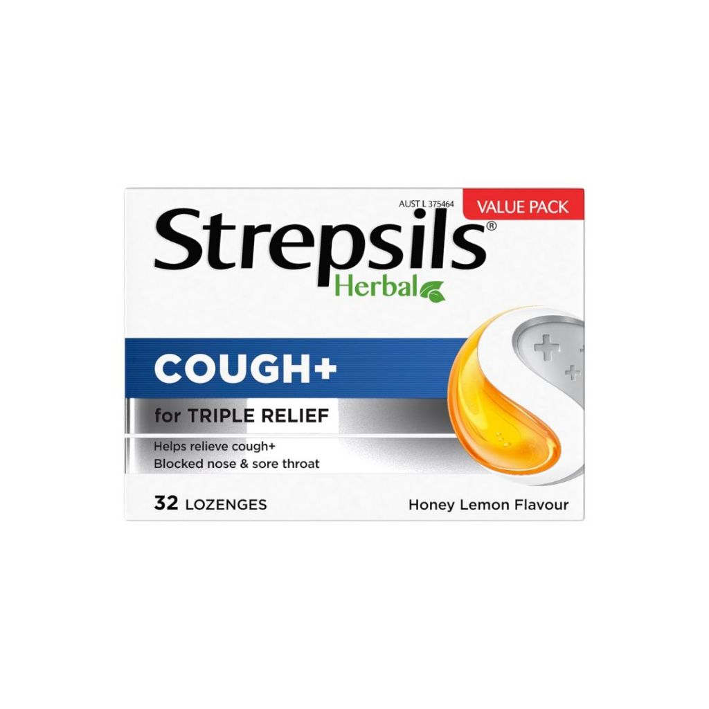 Jual Strepsils Herbal Cough Lozenges | Isi 32 | Shopee Indonesia
