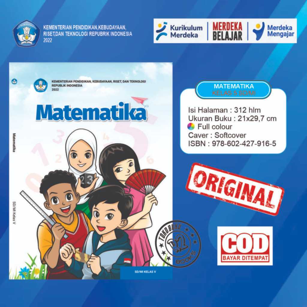 Jual Buku Matematika Non Lisensi kelas 5 SD/MI Kurikulum Merdeka | Shopee Indonesia