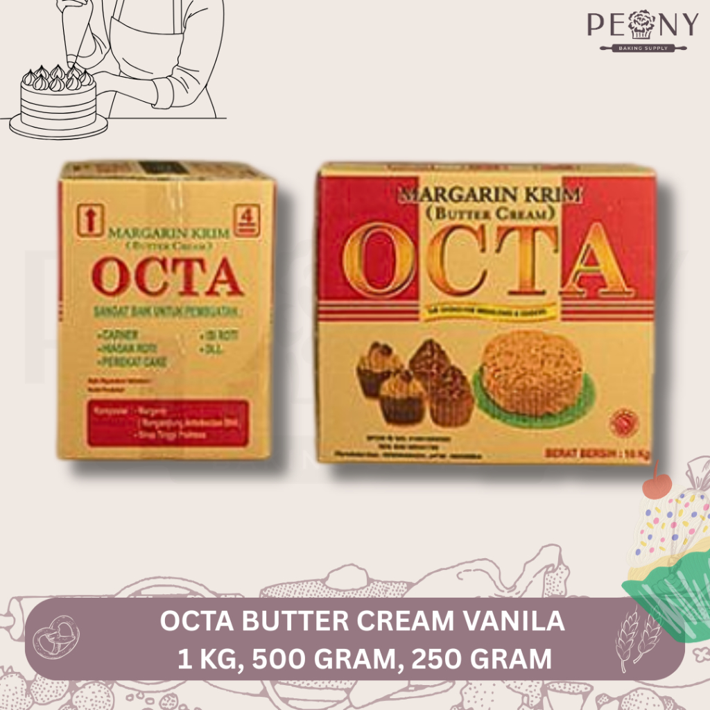 Jual BUTTER CREAM VANILLA / KRIM DEKORASI UNTUK KUE RASA VANILLA ...