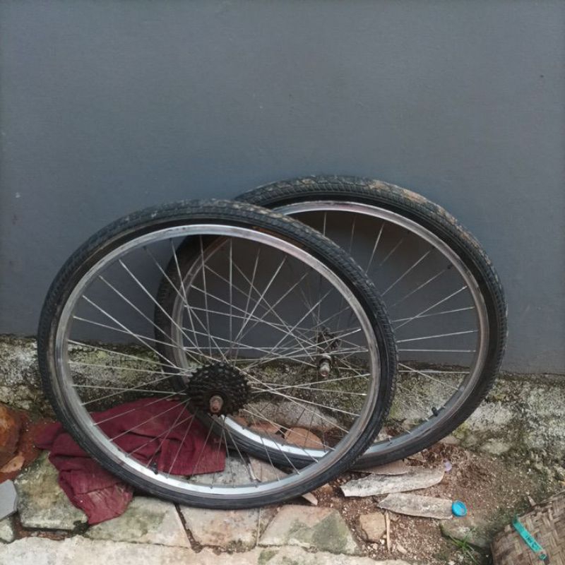 Jual wheelset 26 rims araya second | Shopee Indonesia