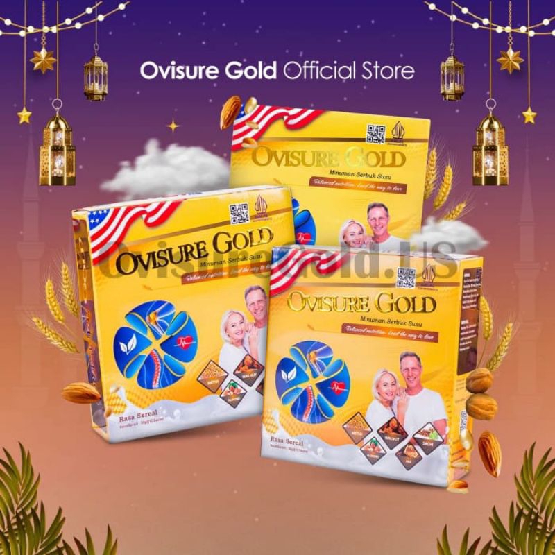 Jual Ovisure Gold Milk susu Obat Tulang Dan Sendi Bpom 3 Box | Shopee ...