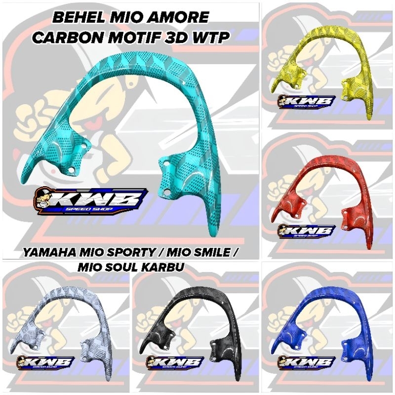Jual Behel mio amore carbon hydrograpic motif 3d wtp yamaha mio sporty ...