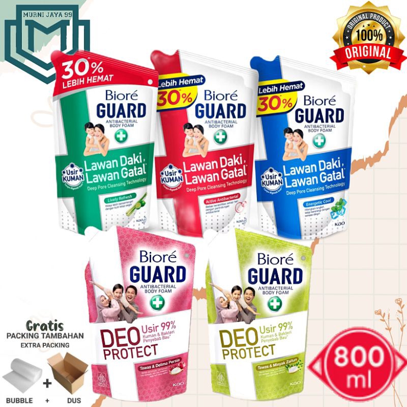 Jual BIORE GUARD ANTIBACTERIAL BODY FOAM 800ml | Shopee Indonesia