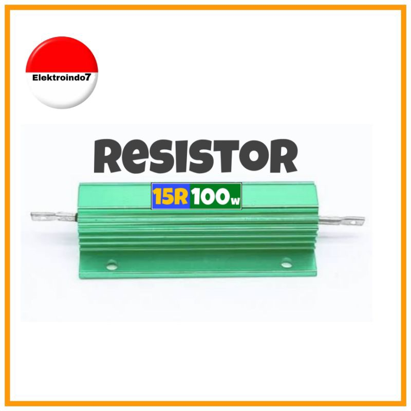 Jual Resistor 100w 15R 15ohm dummy load power supply speaker brake ...