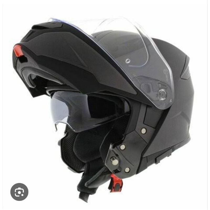 Jual HELM SMK GULLWING BLACK DOFF MODULAR SPORT TOURING FULLFACE HELMET ...