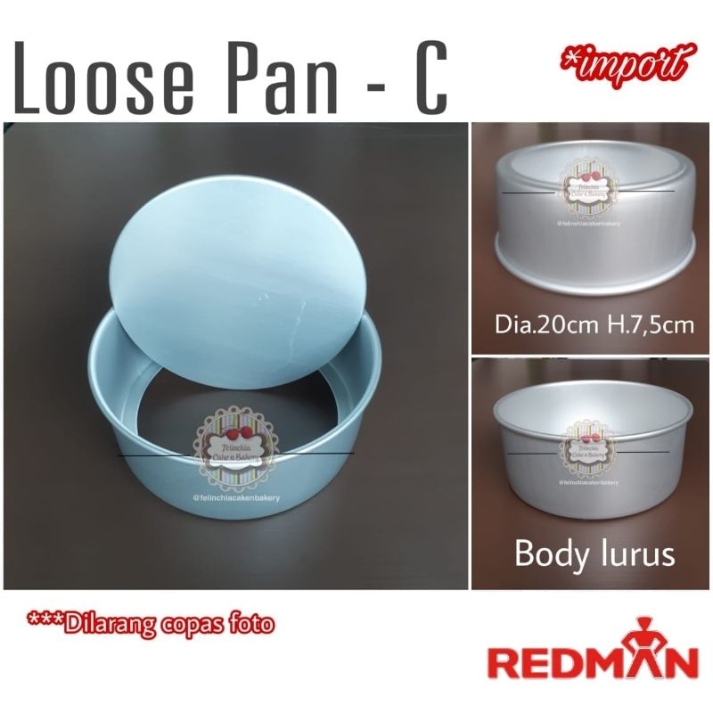 Jual LOYANG CETAKAN KUE CAKE 20CM BONGKAR PASANG REDMAN BULAT OGURA ...