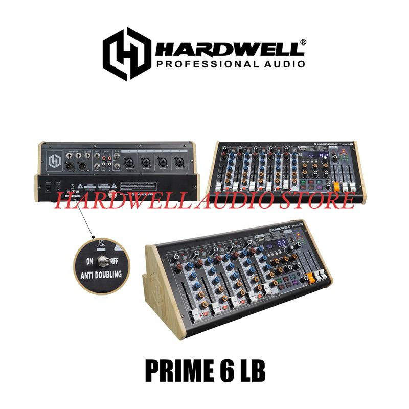 Jual Mixer Audio 6 Channel Hardwell Prime 6 LB (Loopback) / Anti Doubling Original | Shopee ...