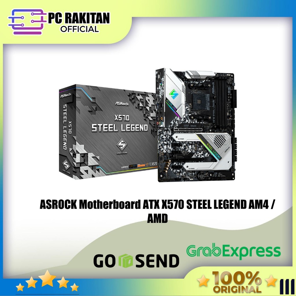 Jual ASROCK Motherboard ATX X570 Steel Legend AM4 / AMD | Shopee Indonesia