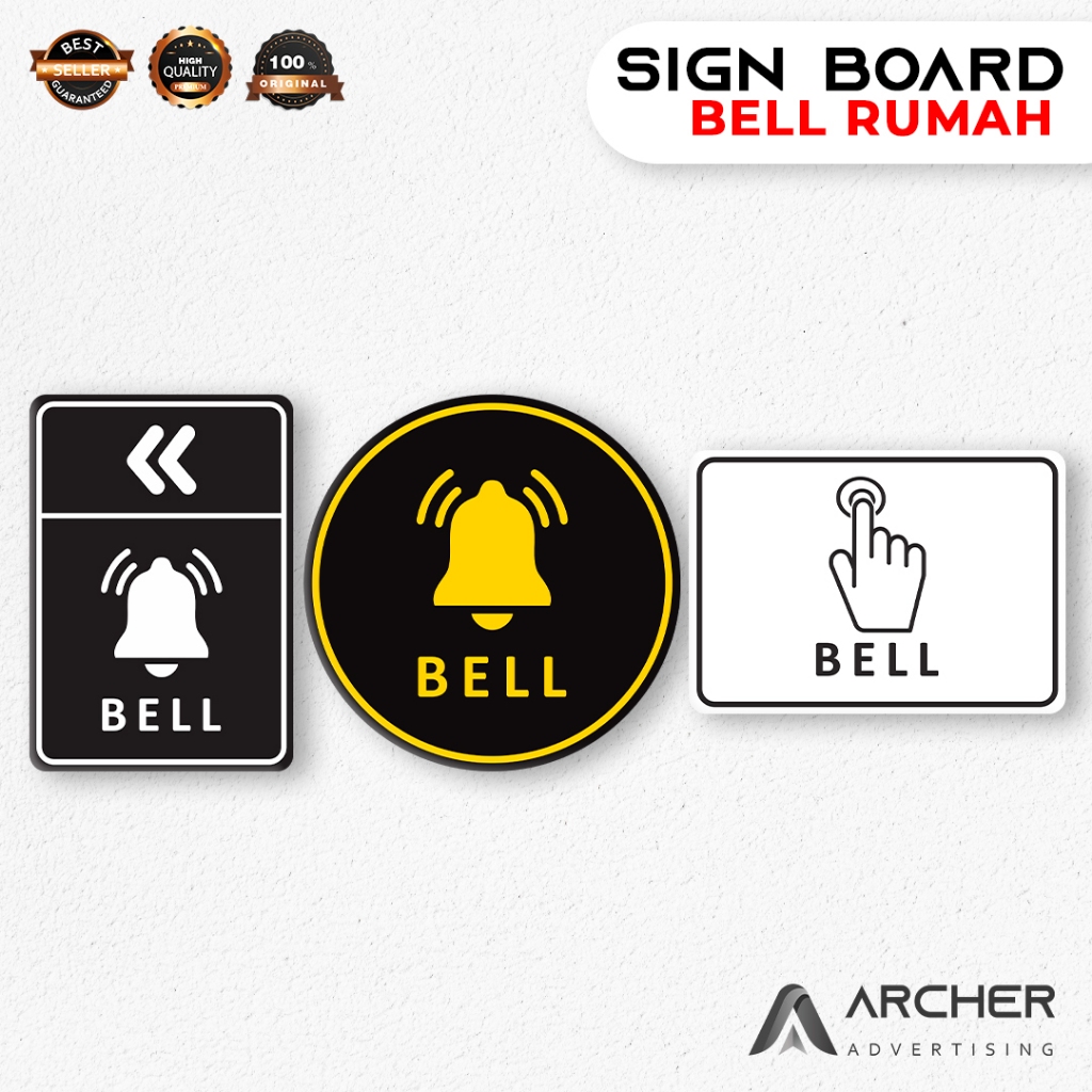 Jual SIGN BOARD PAPAN PENUNJUK BELL RUMAH AKRILIK | Shopee Indonesia
