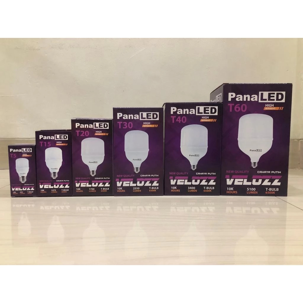 Jual LED MURAH PanaLED Capsule Lampu LED T-Bulb Velozz 6500K 5 10 15 20 ...