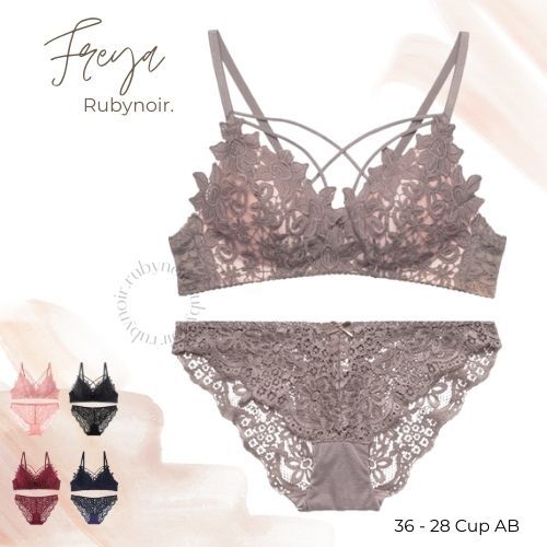 Jual FREYA High Quality BRA / BH SET + CD Rubynoir cup 34AB-38AB tanpa ...