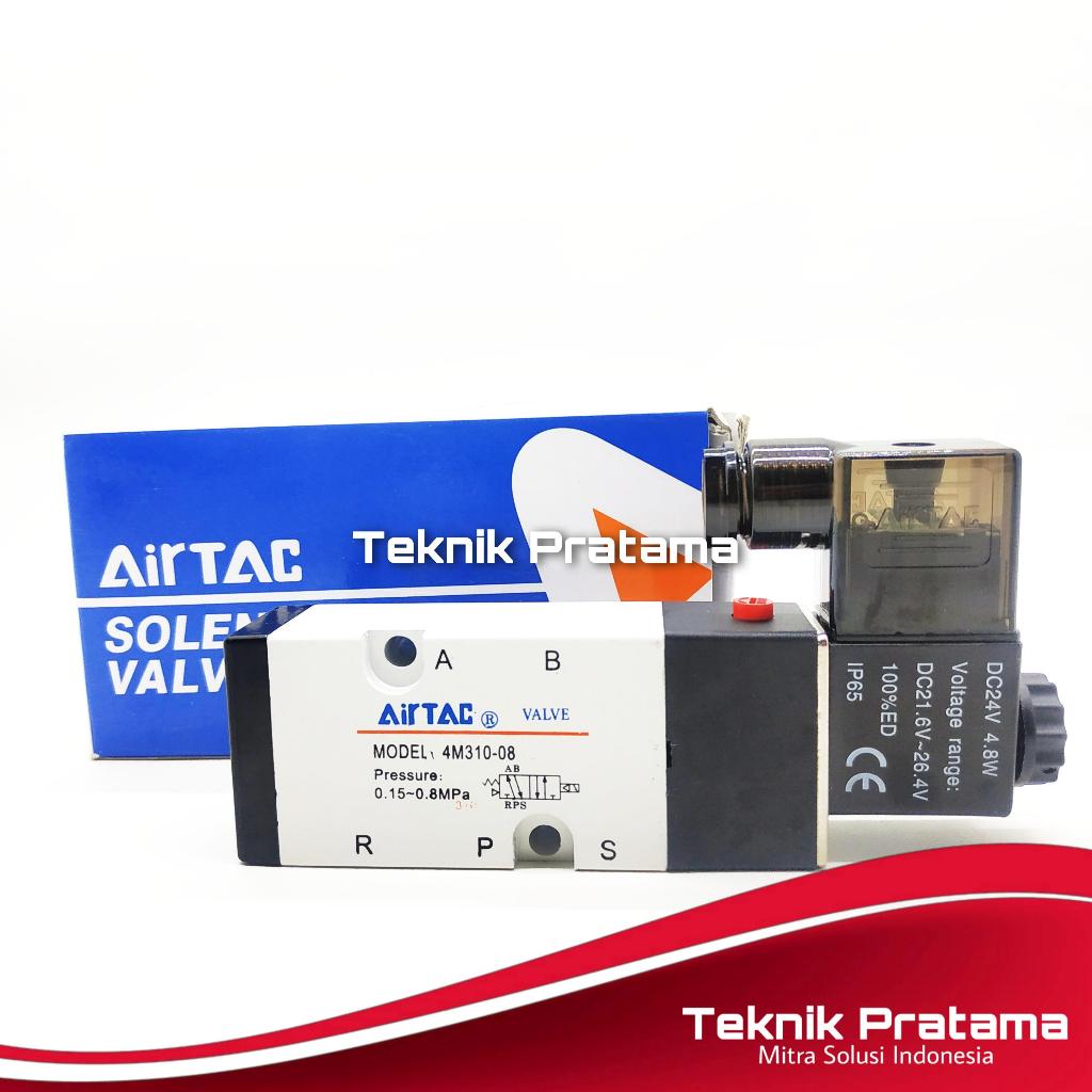 Jual Solenoid Valve 4m310 08 / 4m310-08 Airtac 220v ac/ 24v dc | Shopee Indonesia