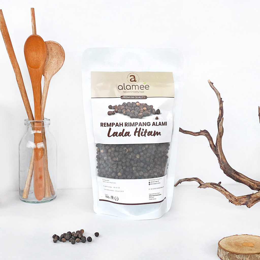 Jual ALAMEE Lada Hitam Biji Organik Utuh Whole Black Pepper Blackpepper ...