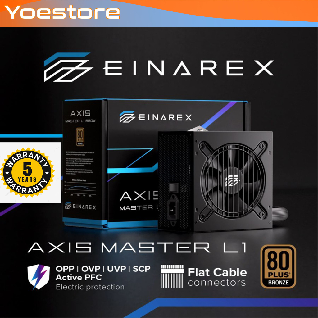 Jual POWER SUPPLY EINAREX AXIS L1 550W 80+ BRONZE SEMI MODULAR | Shopee Indonesia
