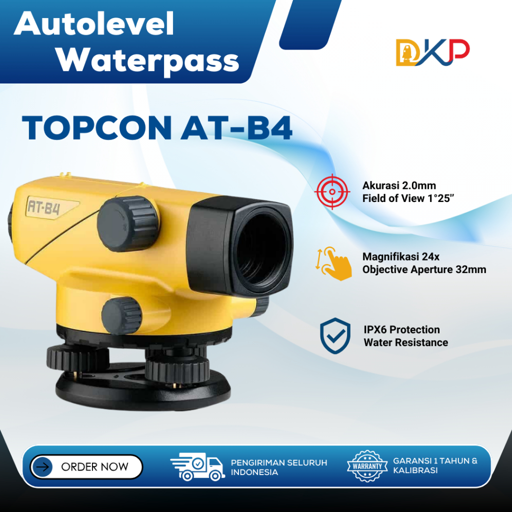 Jual Waterpass TOPCON AT-B4 / Autolevel / Automatic Level TOPCON ATB4 Komplit Set | Shopee Indonesia