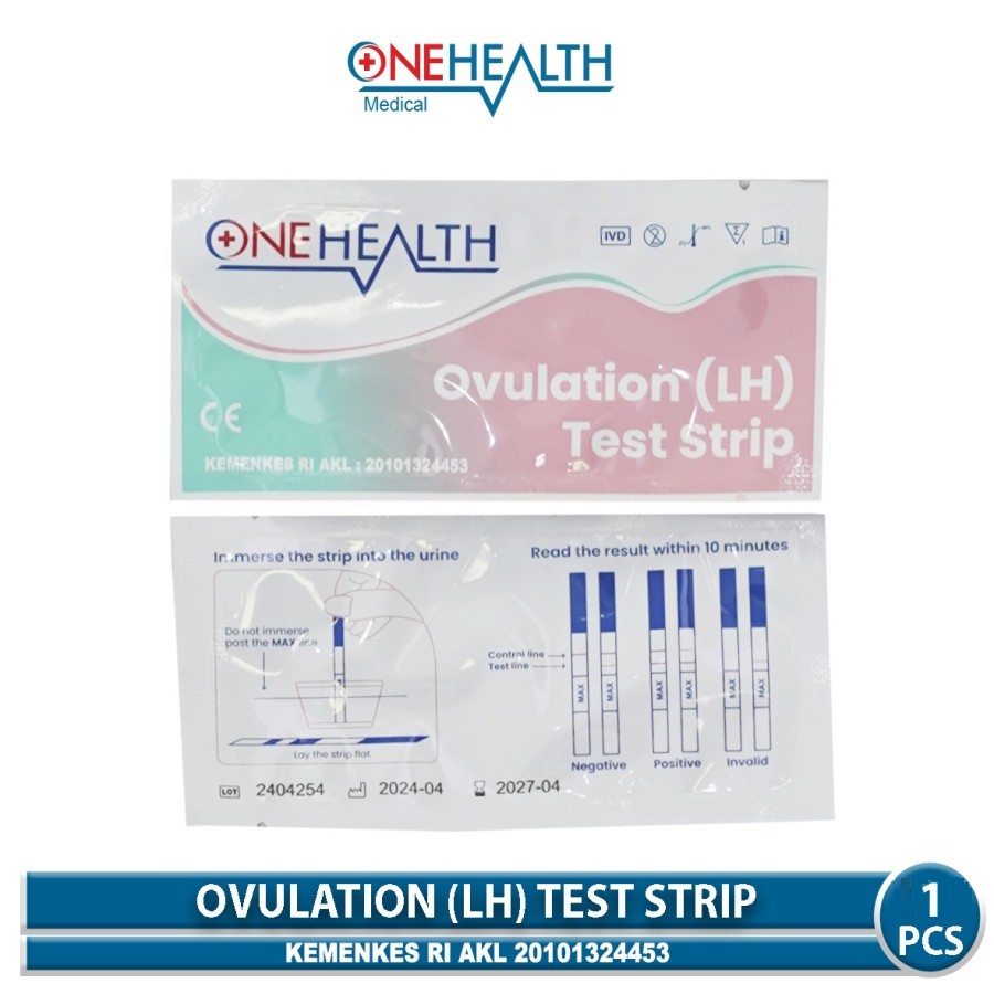 Jual Ovulation LH Test Strip Onehealth Satuan 1 pc - Tes Masa Subur ...