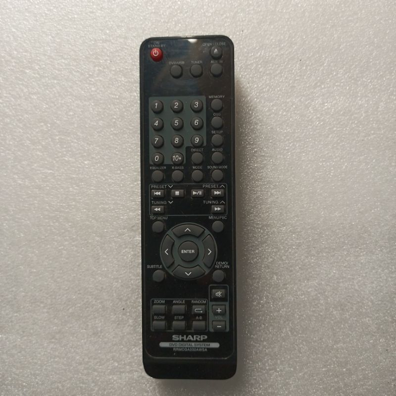Jual REMOTE SHARP HOME THEATER RRMCGA332AWSA ( NO COVER BATTERY ...