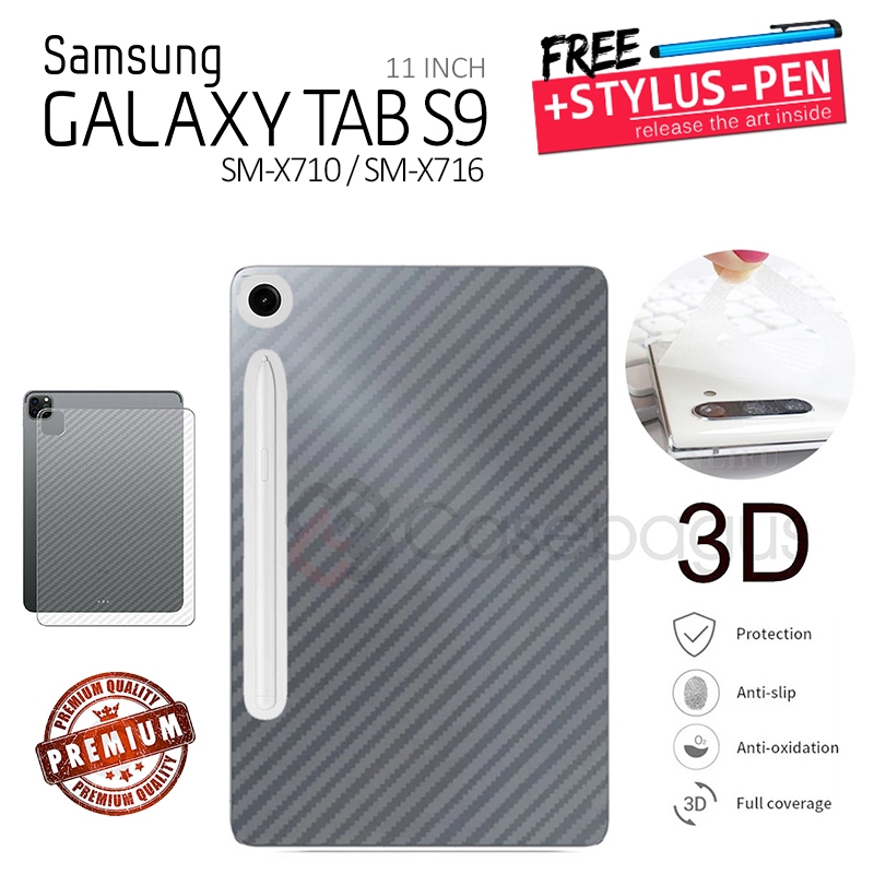 Jual Samsung Galaxy Tab S9 X716 5G - Premium Carbon Decal Back Skin ...