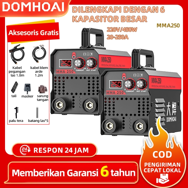 Jual DOMHOAI Mesin Las MMA-250 Inverter Las Listrik IGBT Portabel Tampilan Digital Definisi ...