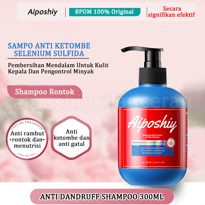Jual BPOM Aiposhiy Selenium Disulfide Shampoo Anti Ketombe 300ml ...