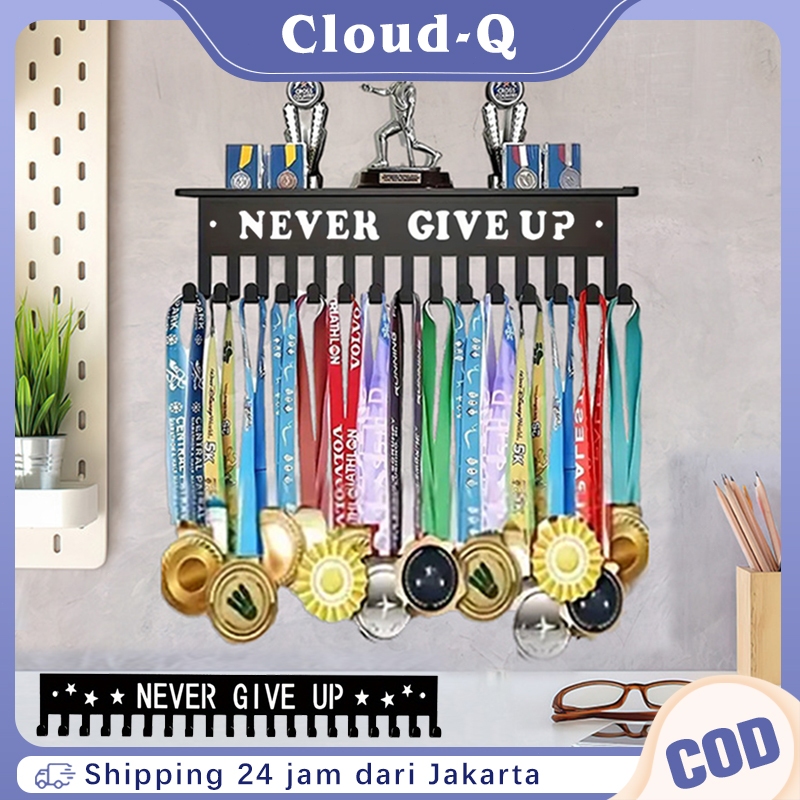 Jual Gantungan Mendali 2in1 / Tempat Piala Serbaguna / Rak Pajangan ...