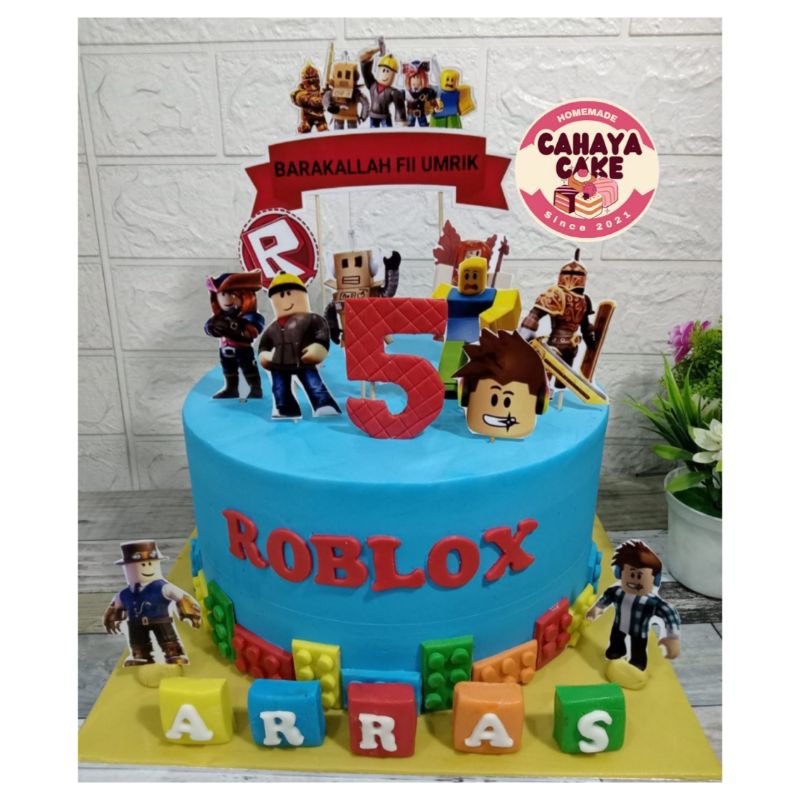 Jual Kue Ulang Tahun Roblox / Roblox Cake / Kue Ultah Anak Laki-Laki ...