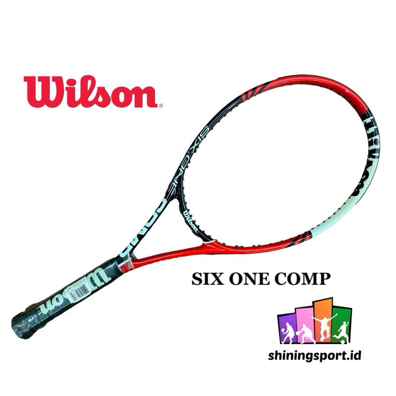 Jual Raket Tennis Wilson SIX ONE COMP (+ FREE GRIP & COVER) | Shopee ...