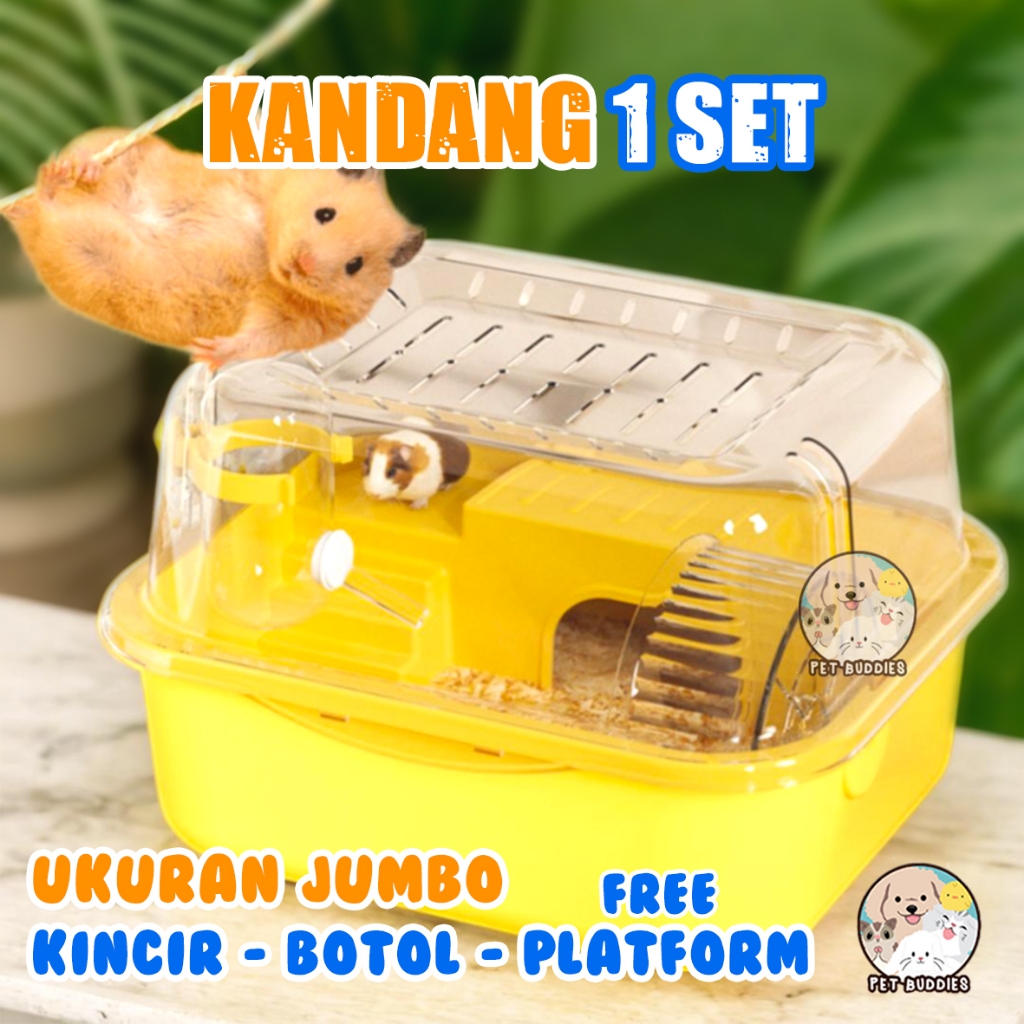 Jual PAKET Kandang Hamster 1 set JUMBO / Kandang Hamster / Box Hamster ...