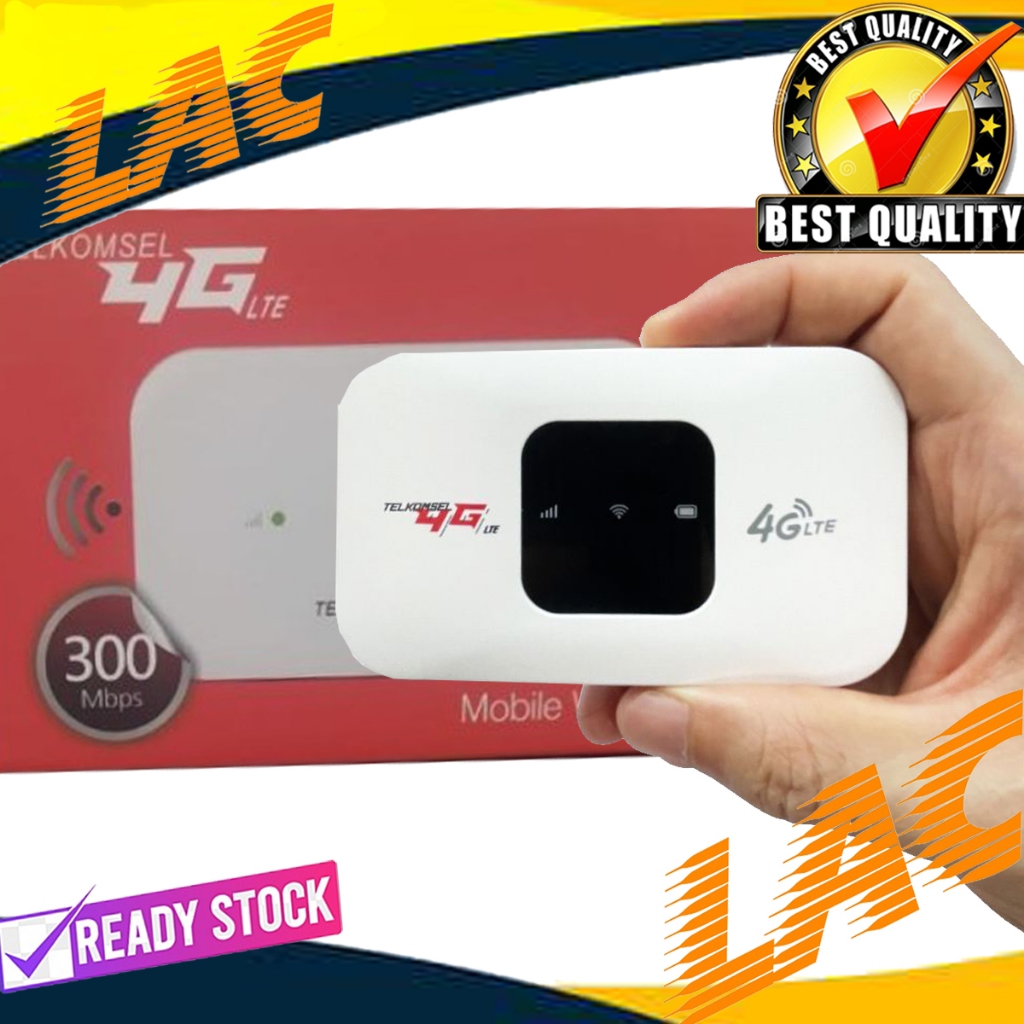 Jual Modem Mifi Display 4G LTE 300Mbps Unlock All Operator Modem Wifi ...