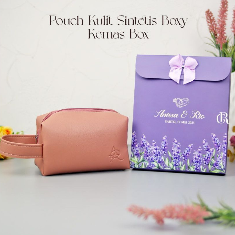 Jual Souvenir Pouch Miniso Boxy Kemas Box Custom | Shopee Indonesia